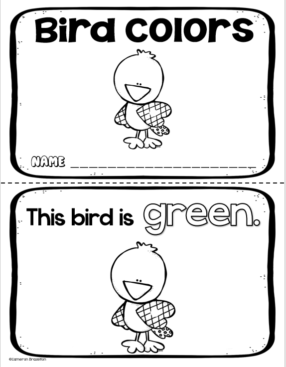 Emergent Reader Pattern Book Sight Words: This Bird Is | Made By Teachers