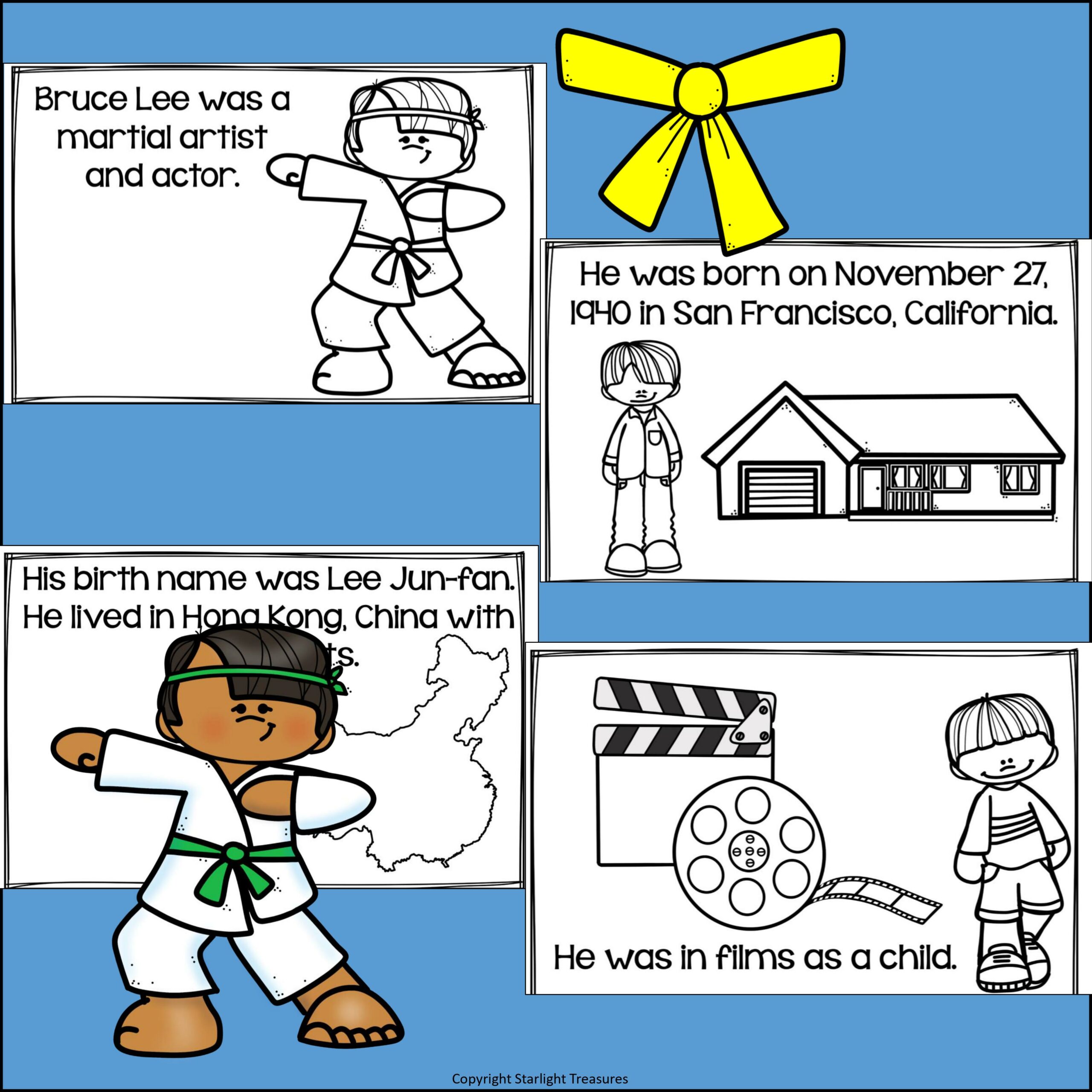 Bruce Lee Mini Book for Early Readers: Asian/Pacific Islander Heritage ...