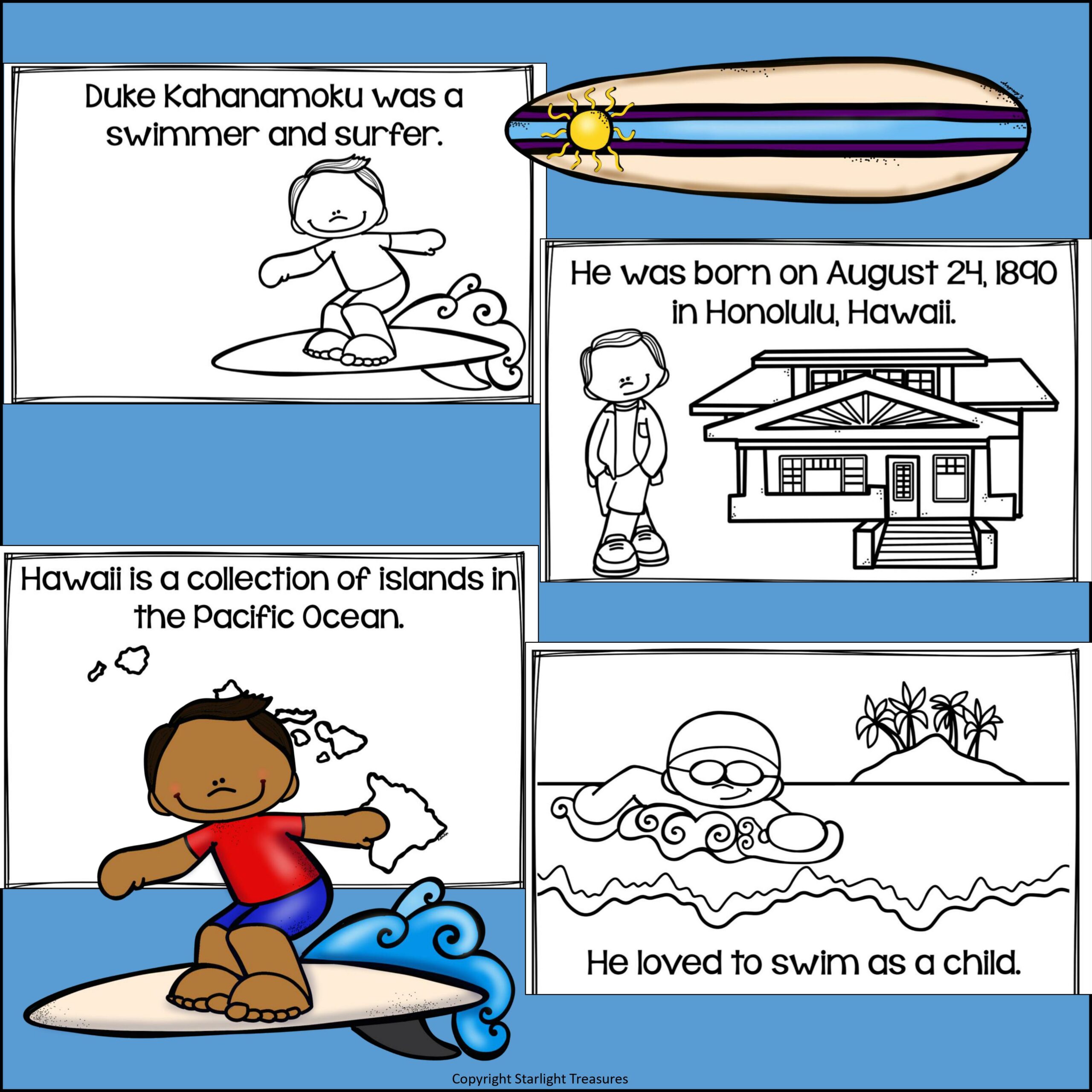 Duke Kahanamo Mini Book for Early Readers: Asian/Pacific Islander ...