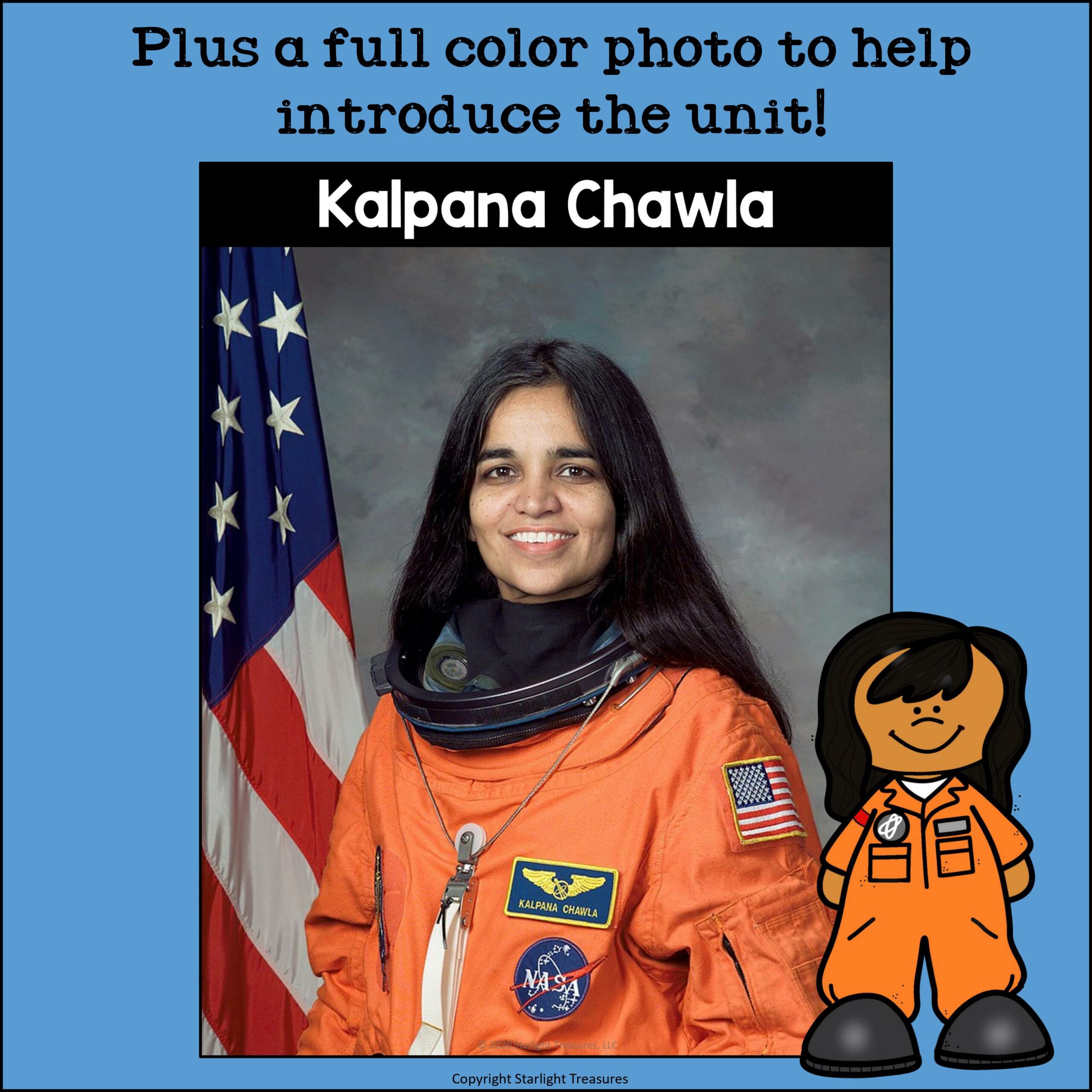 Kalpana Chawla Mini Book for Early Readers: Asian/Pacific Islander Hert ...
