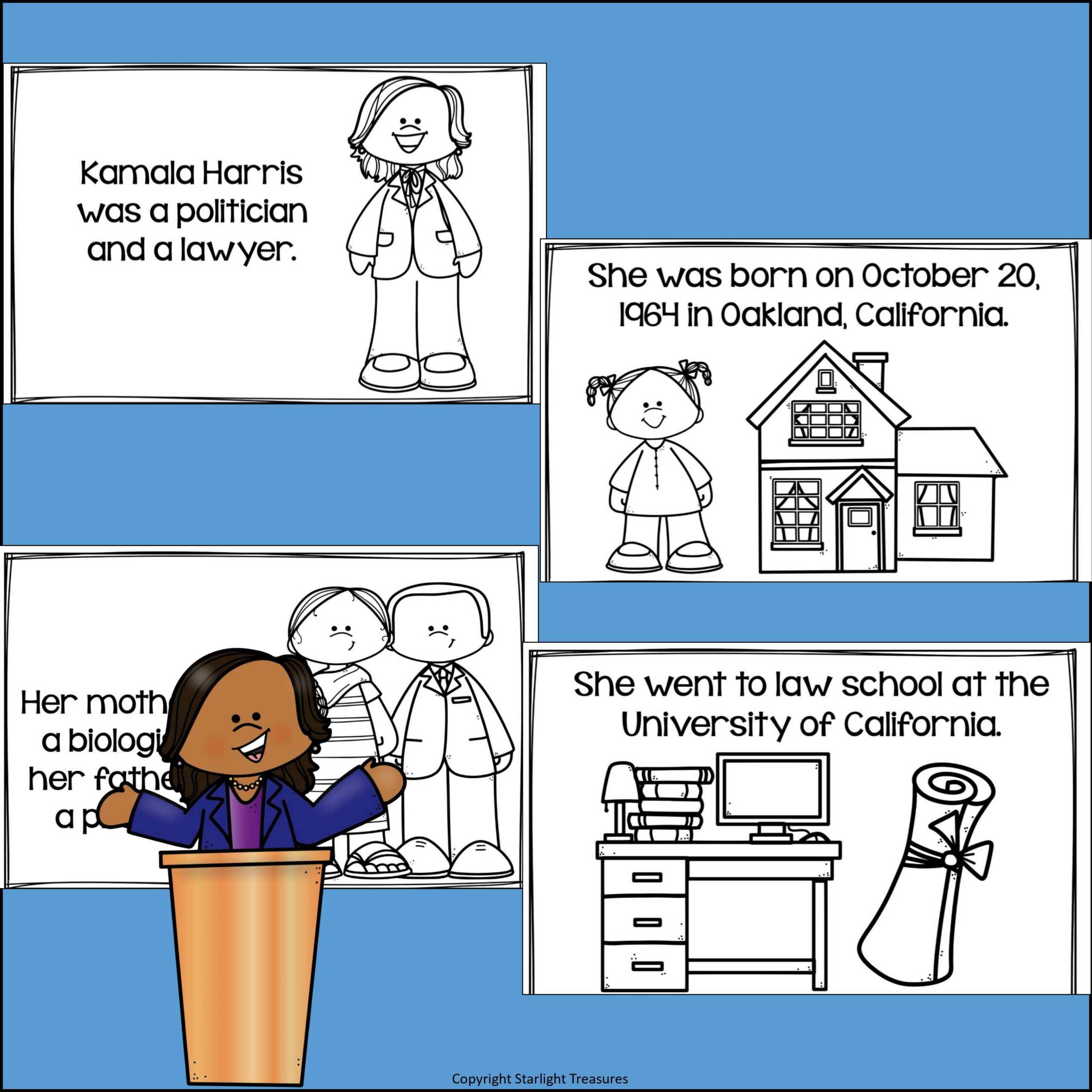 Kamala Harris Mini Book for Early Readers: Asian/Pacific Islander ...