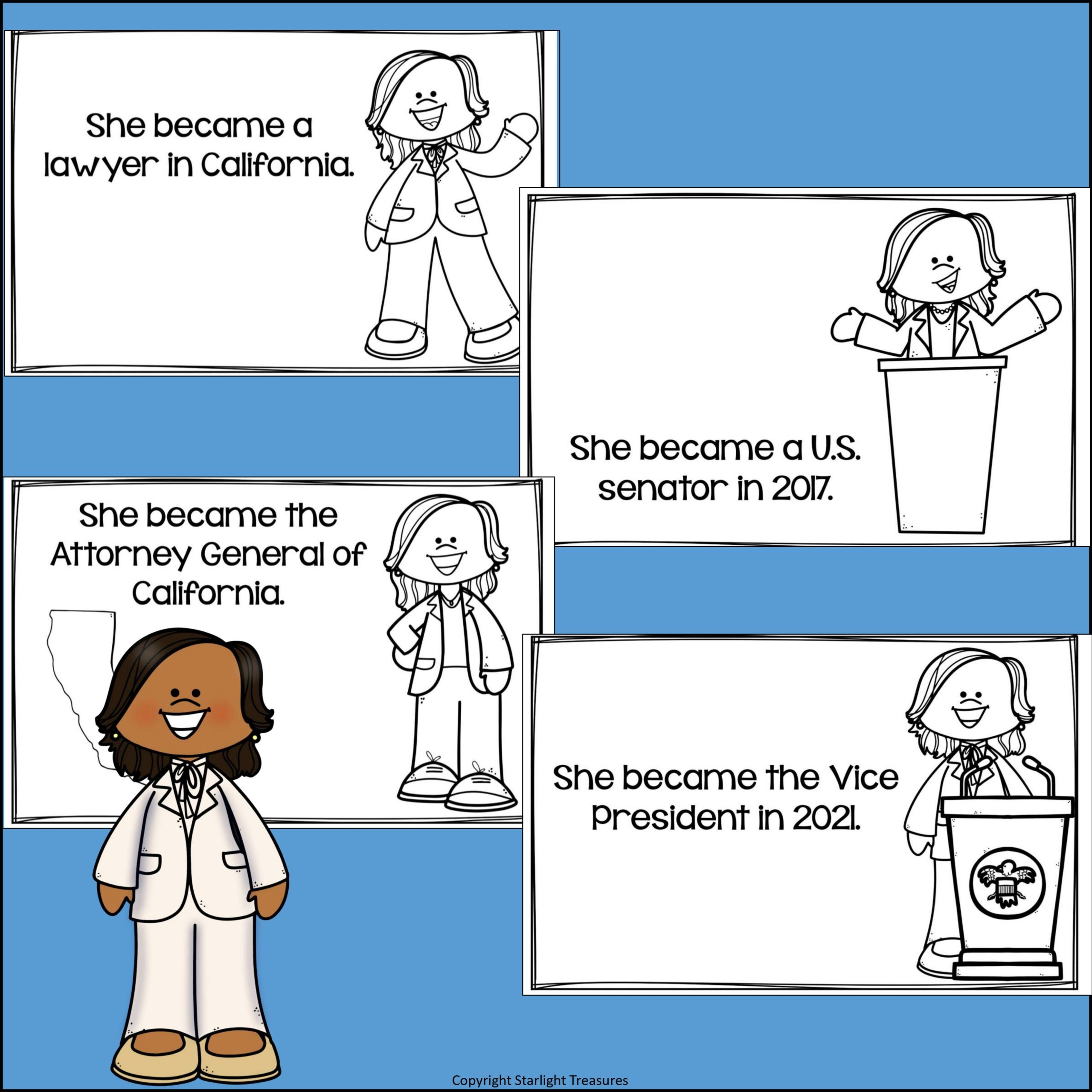 Kamala Harris Mini Book for Early Readers: Asian/Pacific Islander ...