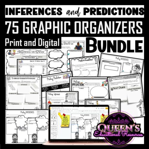 Making Inferences and Predictions Graphic Organizer BUNDLE | Made By ...