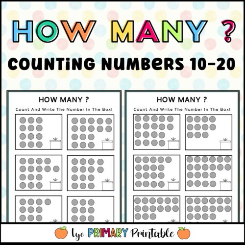 How Many? Counting To 10: Numbers 1-10 Count, Write, And Practice ...