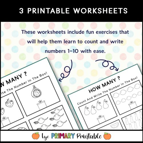 How Many? Counting To 10: Numbers 1-10 Count, Write, And Practice ...
