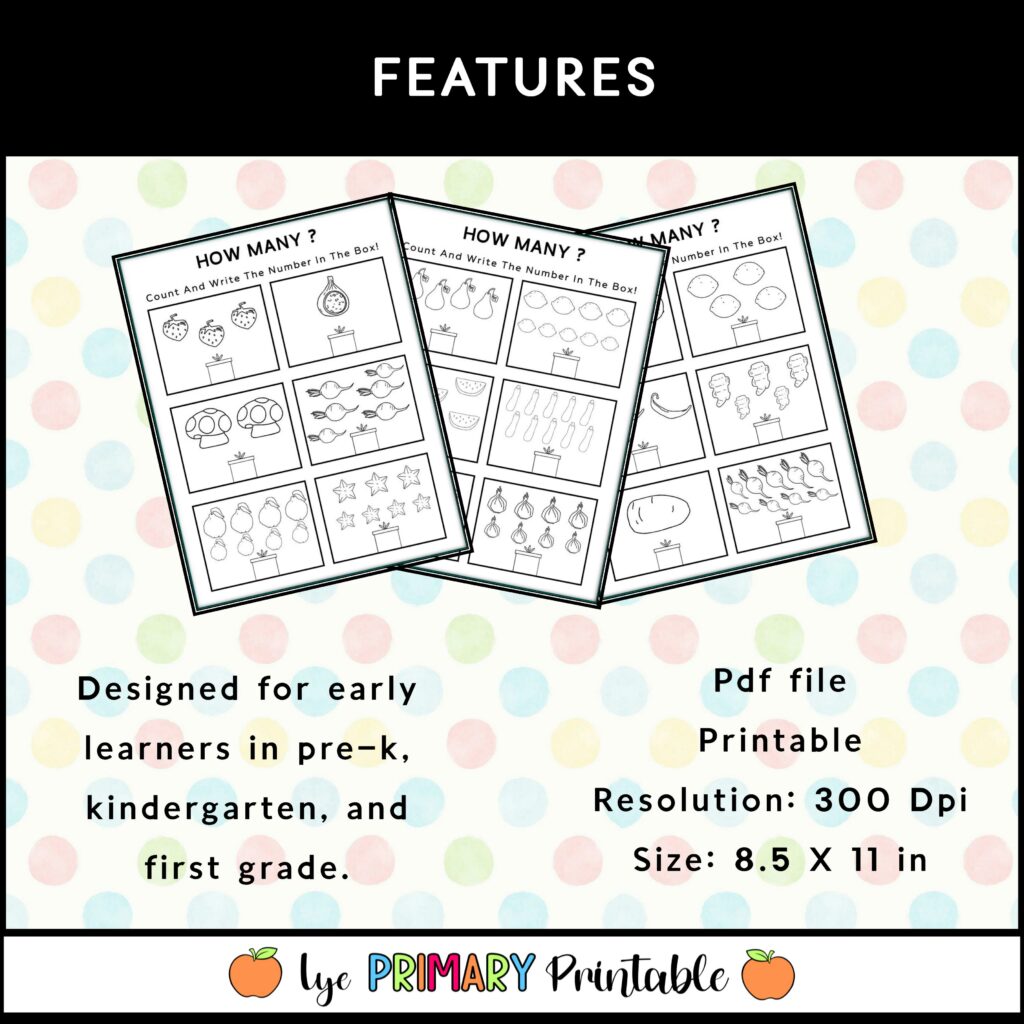 How Many? Counting To 10: Numbers 1-10 Count, Write, And Practice ...