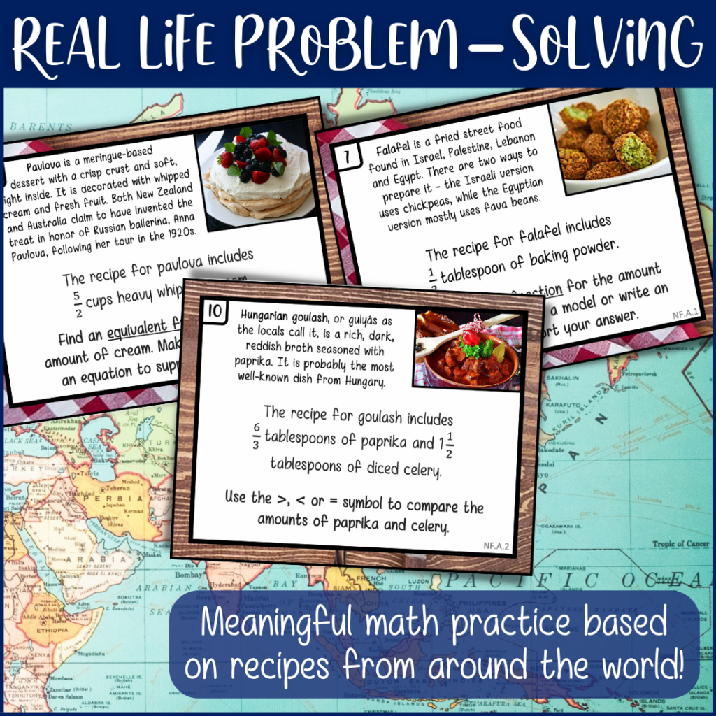 Equivalent Fractions & Comparing Fractions in Diverse Recipes - CCSS 4 ...