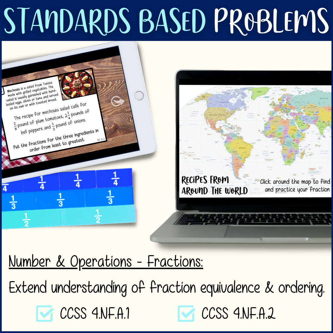 Equivalent Fractions & Comparing Fractions in Diverse Recipes - CCSS 4 ...