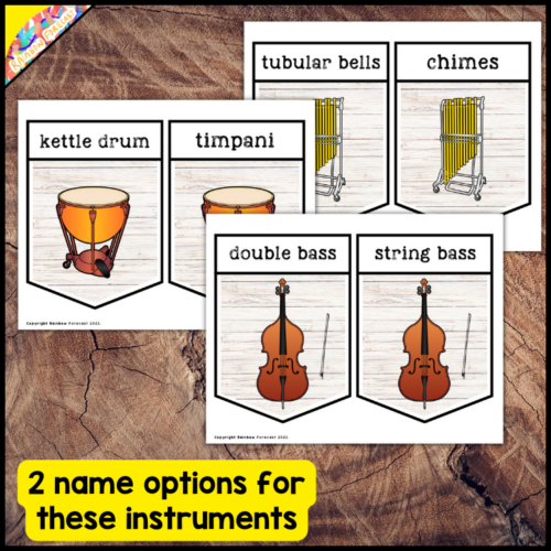 Bunting Orchestra Instruments for Music Band Room | Shiplap Farm Boho ...