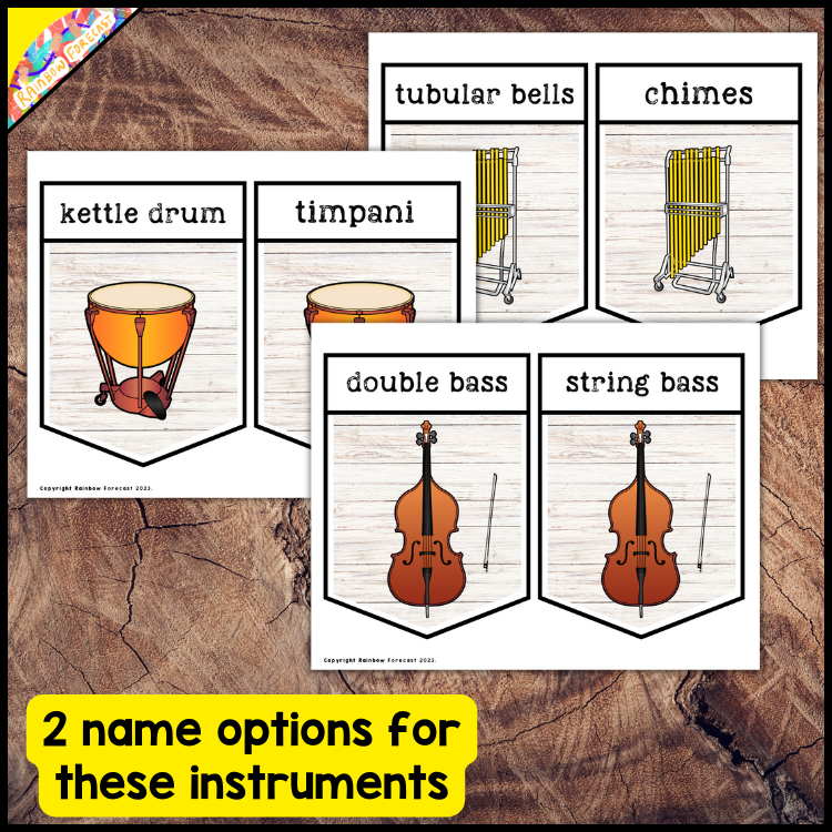 Bunting Orchestra Instruments for Music Band Room | Shiplap Farm Boho ...