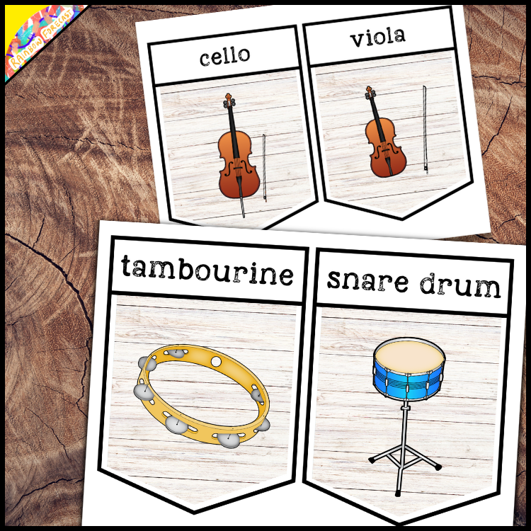 Bunting Orchestra Instruments for Music Band Room | Shiplap Farm Boho ...