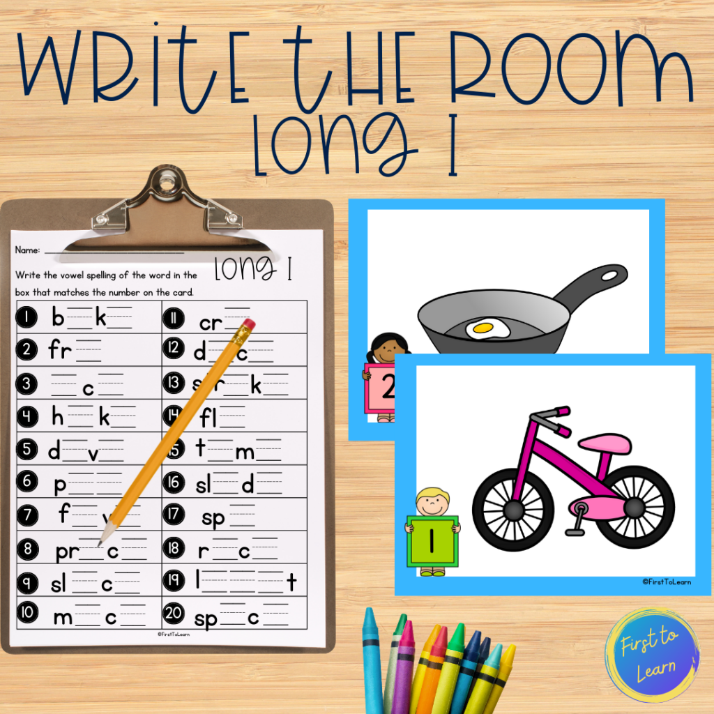 Long I Write The Room Phonics Activity | Made By Teachers