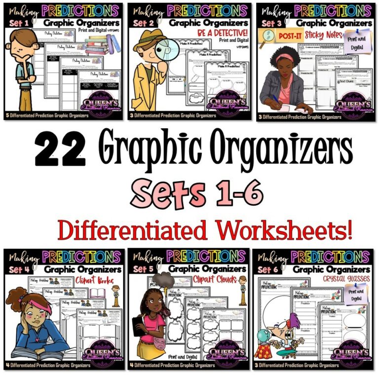 Reading Comprehension Graphic Organizers for Fiction and Nonfiction ...