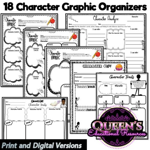 Reading Comprehension Graphic Organizers for Fiction and Nonfiction ...