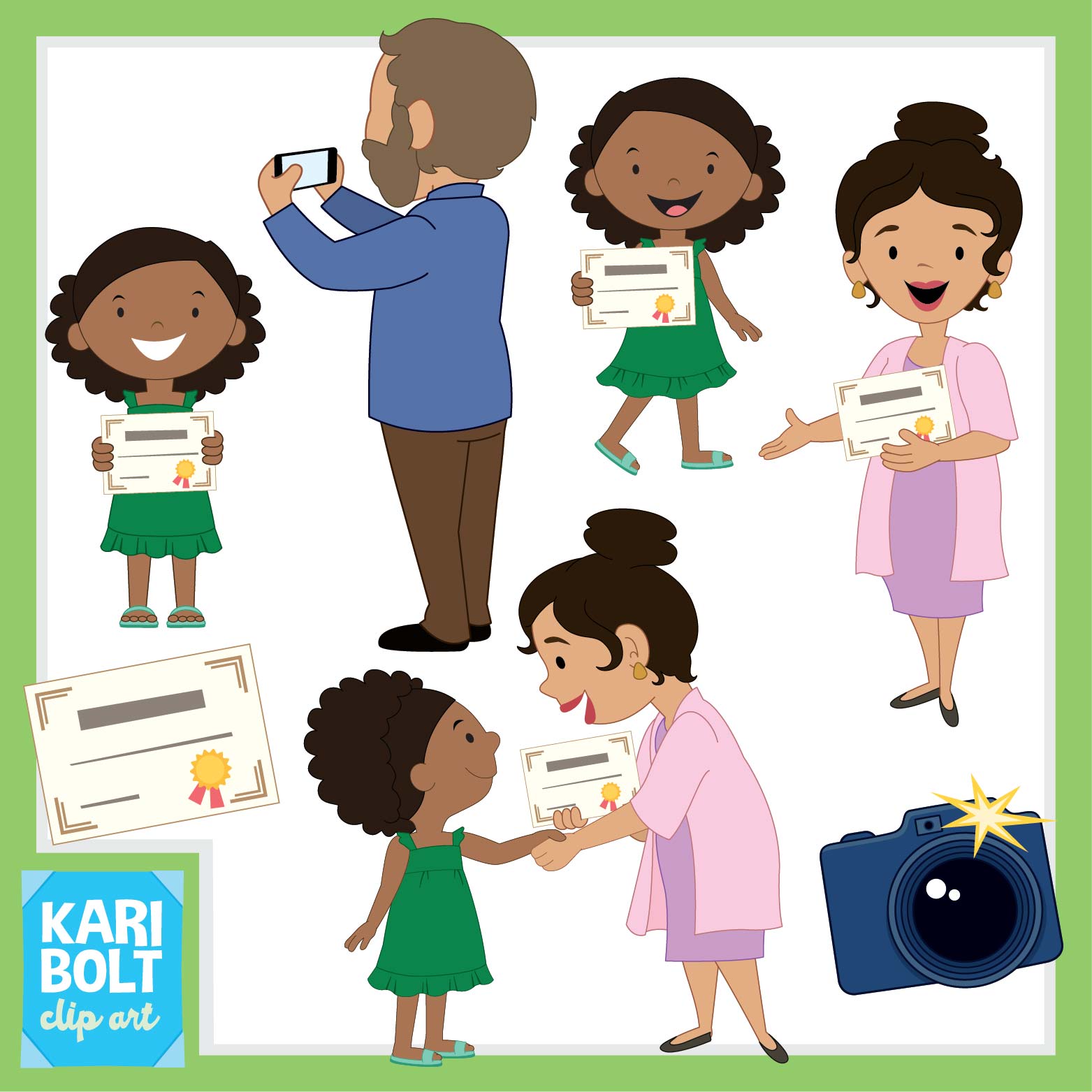 Graduation Sequence Clip Art with exclusive Award Clip Art | Made By ...