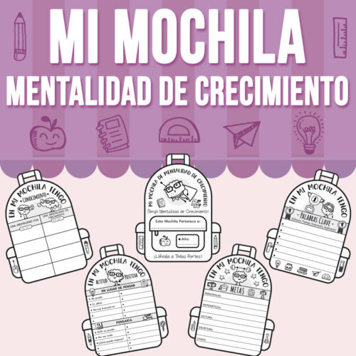 Mentalidad de Crecimiento, Actividad Mi Mochila, Social Emotional ...