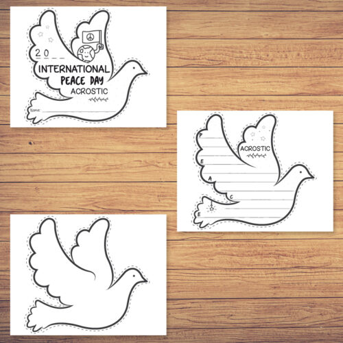 International Peace Day Acrostic | Peace Dove Craft | Made By Teachers