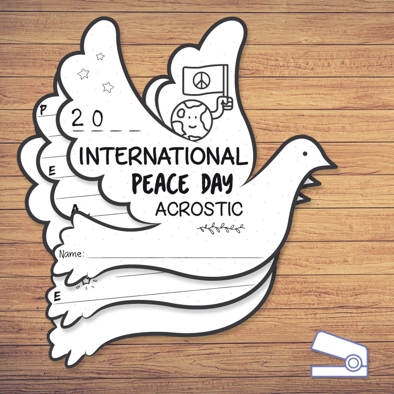 International Peace Day Acrostic | Peace Dove Craft | Made By Teachers