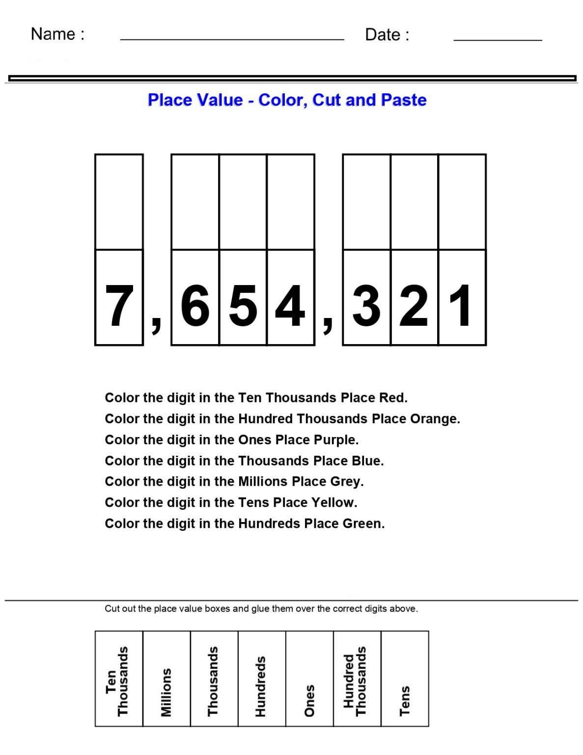 Place Value Worksheets - Kindergarten Place Value Worksheets - Place ...