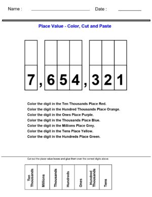 Place Value Worksheets - Kindergarten Place Value Worksheets - Place ...