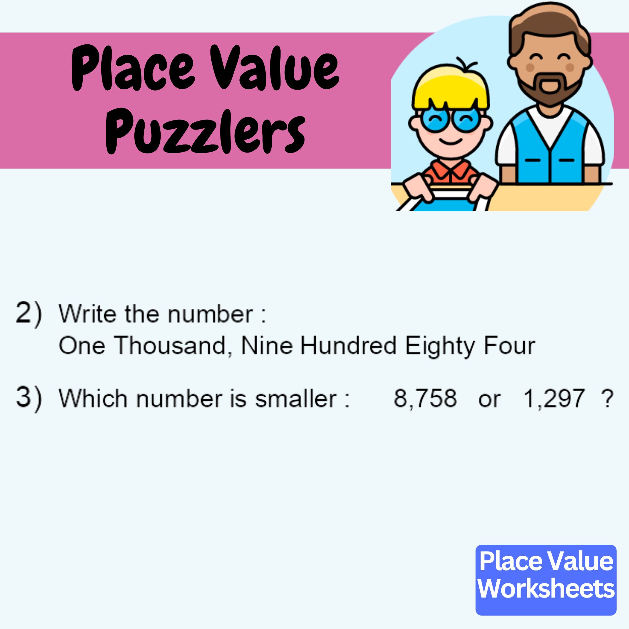 Place Value Worksheets Place Value Puzzlers Worksheets | Made By Teachers