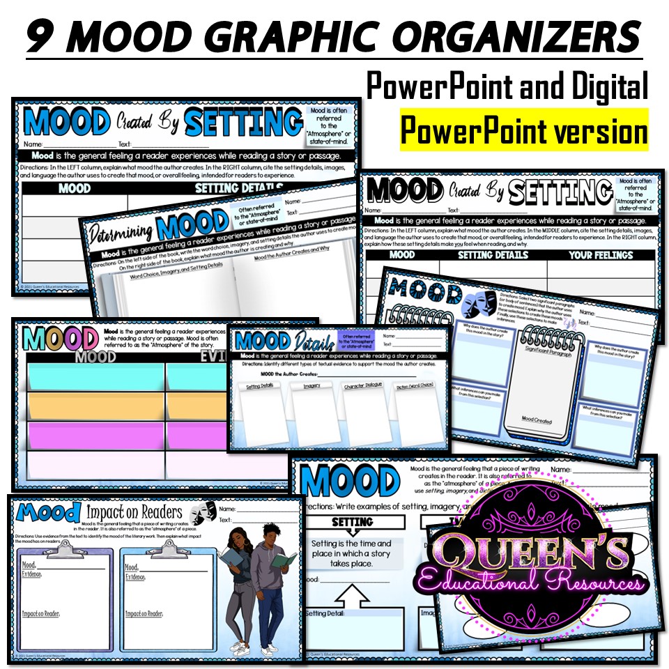Mood Worksheets | Mood Graphic Organizer Worksheets | Mood PowerPoint ...