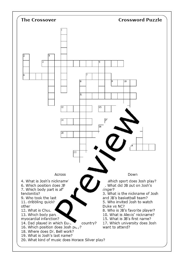 Kwame Alexander "The Crossover" worksheets | Made By Teachers