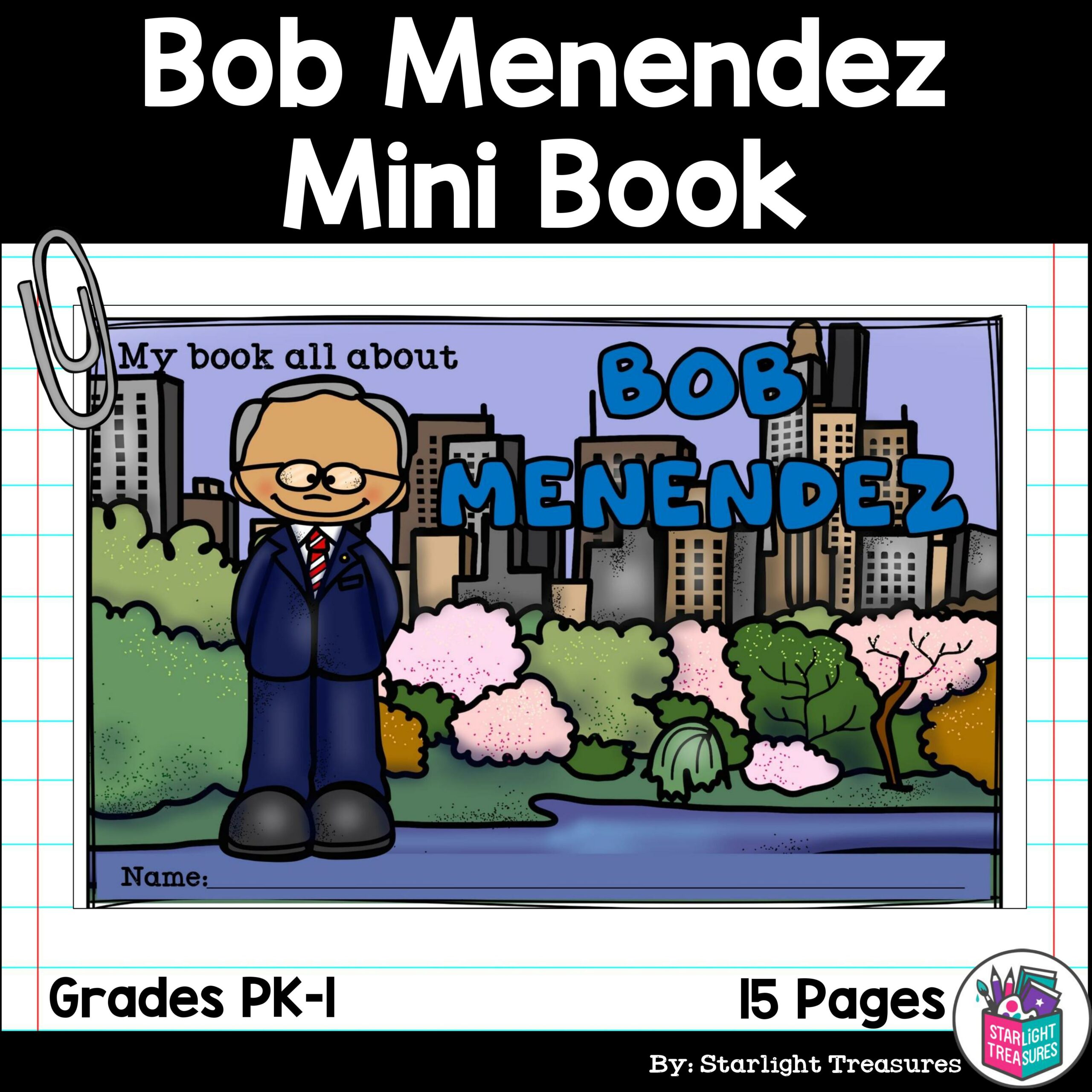 Bob Menendez Mini Book for Early Readers: Hispanic Heritage Month ...