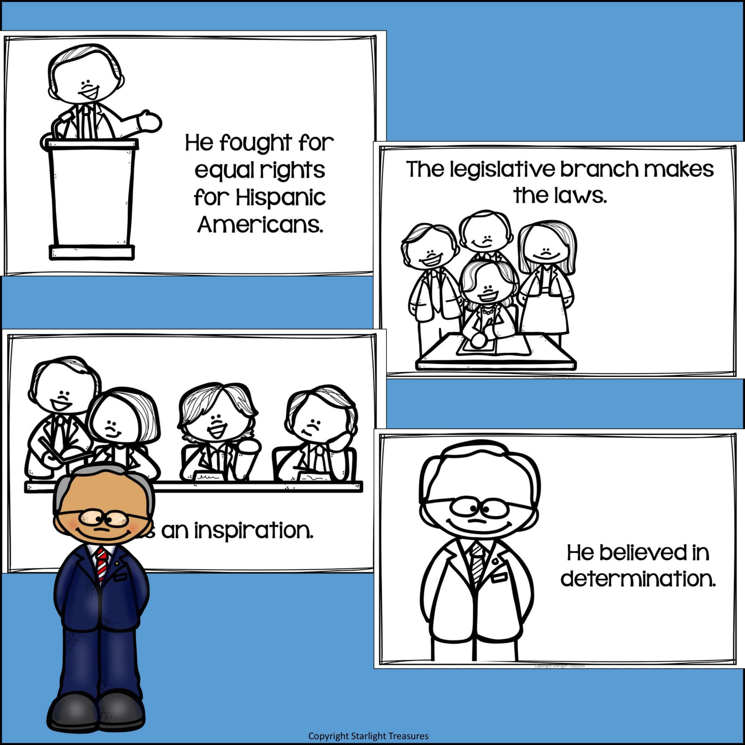 Bob Menendez Mini Book for Early Readers: Hispanic Heritage Month ...