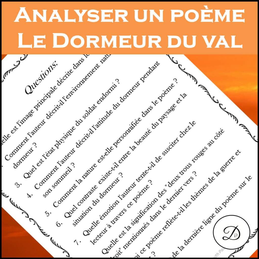 Analyser un poème - Le Dormeur du val - analysis of a French poem ...