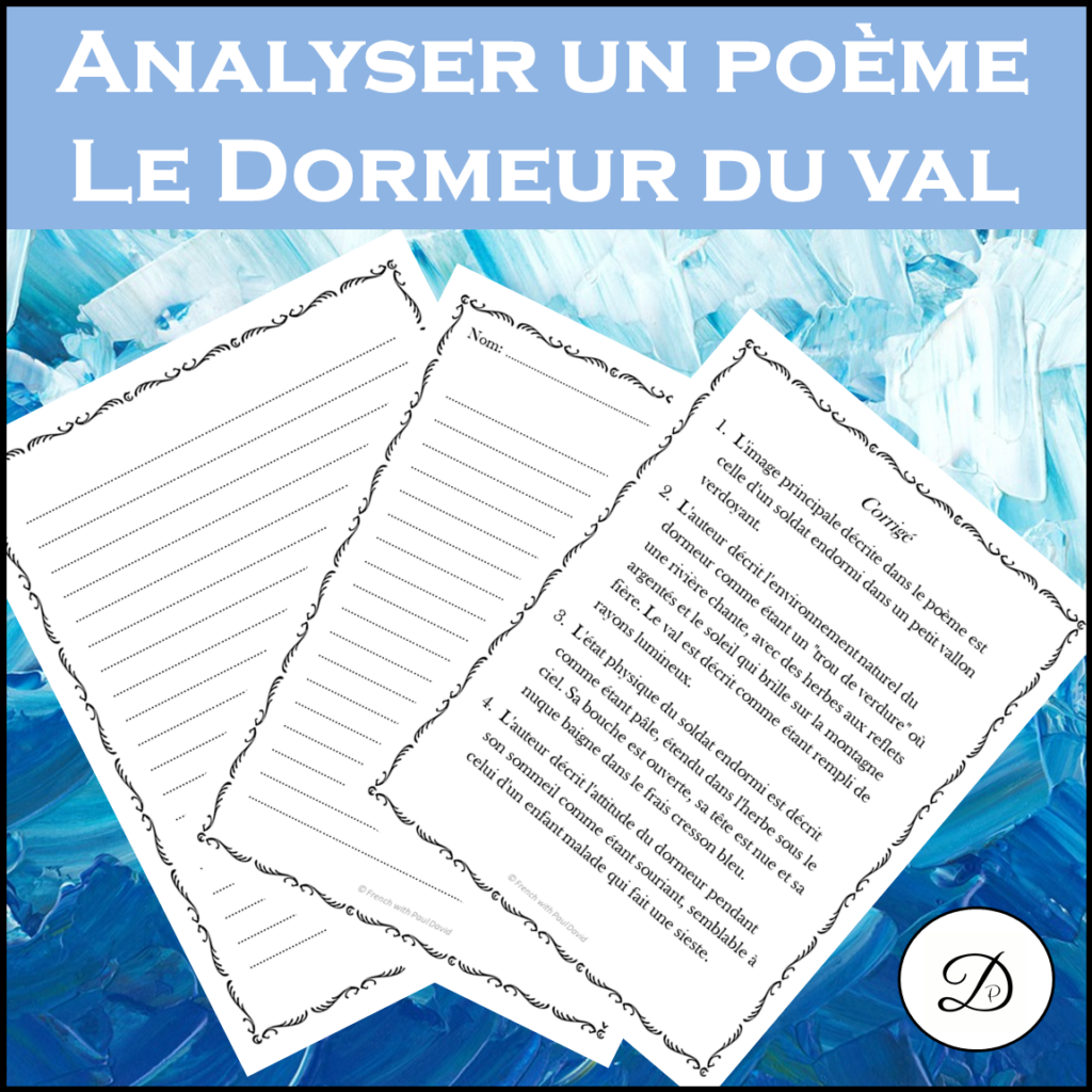 Analyser un poème - Le Dormeur du val - analysis of a French poem ...