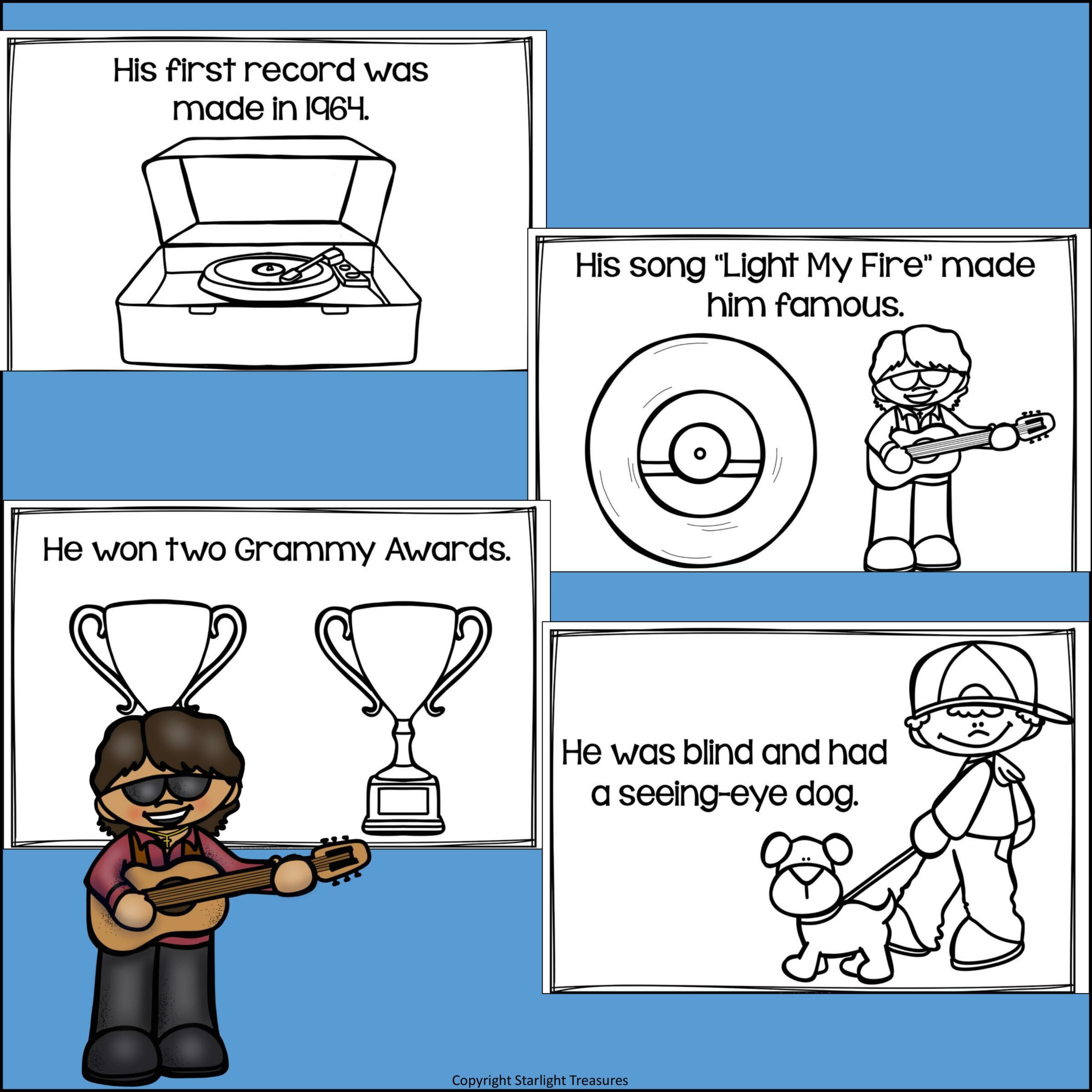 José Feliciano Mini Book for Early Readers: Hispanic Heritage Month ...