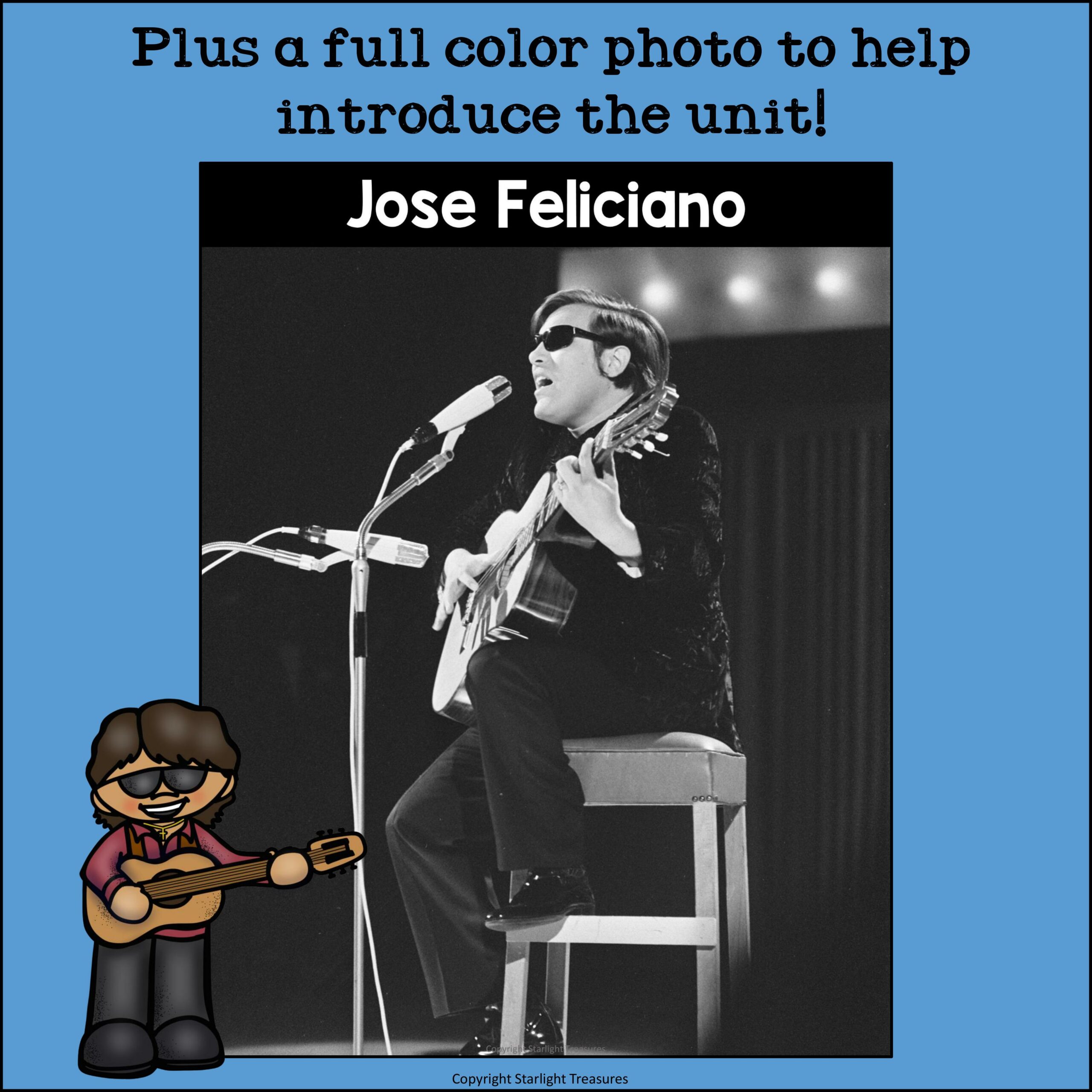José Feliciano Mini Book for Early Readers: Hispanic Heritage Month ...