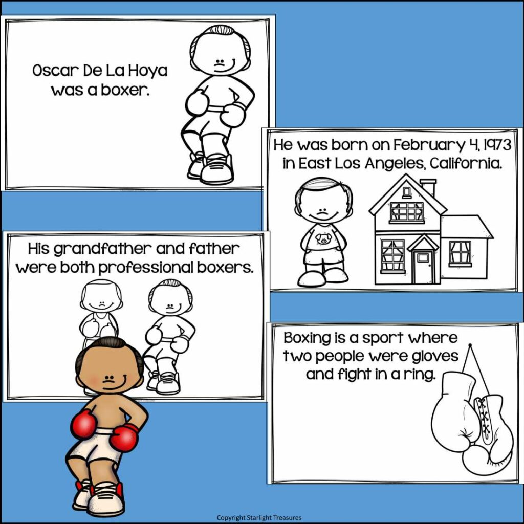 Oscar De La Hoya Mini Book for Early Readers: Hispanic Heritage Month ...