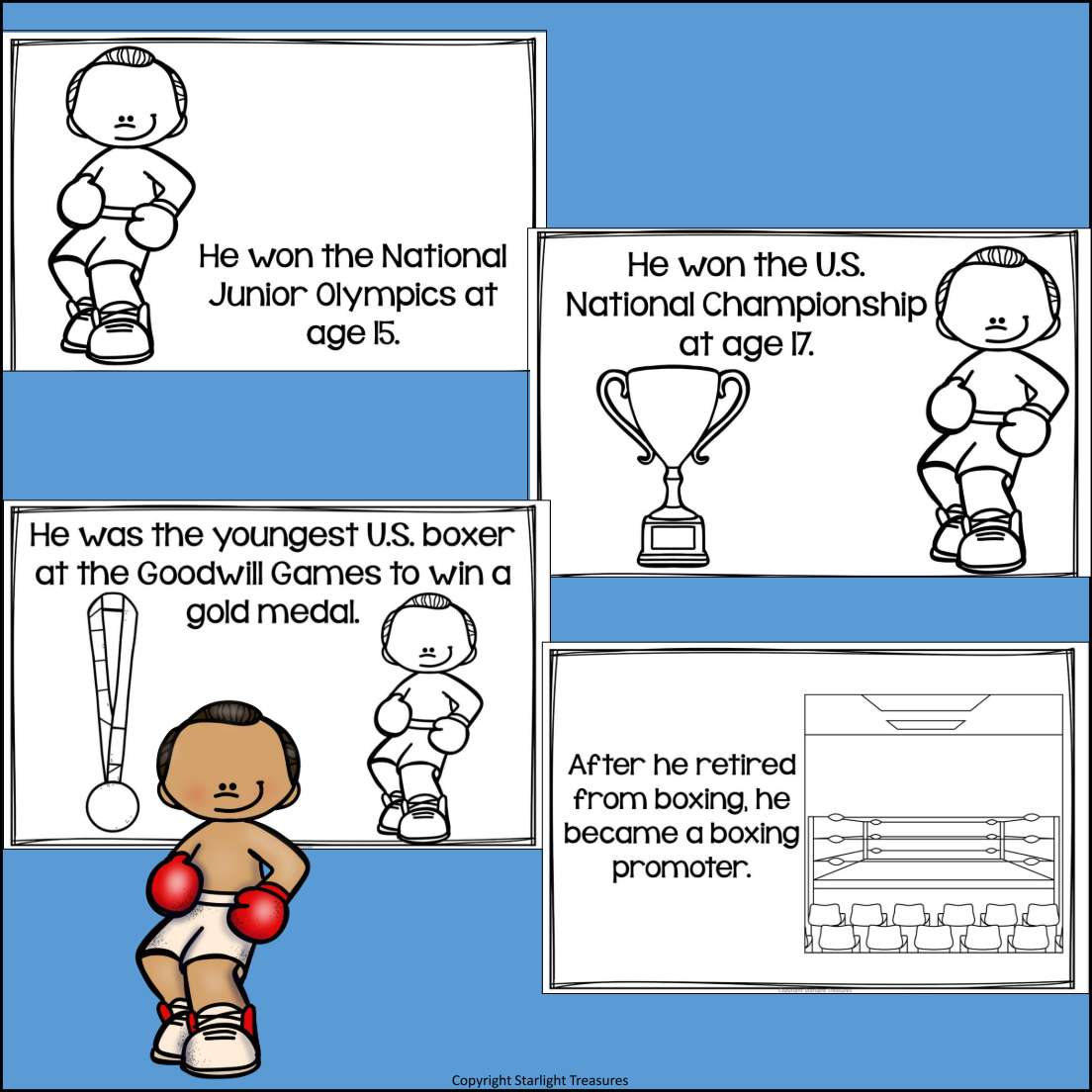 Oscar De La Hoya Mini Book for Early Readers: Hispanic Heritage Month ...