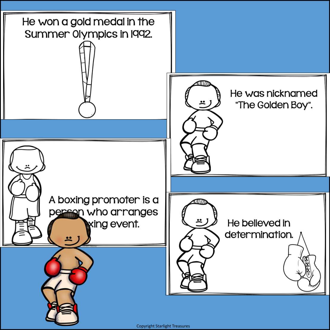 Oscar De La Hoya Mini Book for Early Readers: Hispanic Heritage Month ...