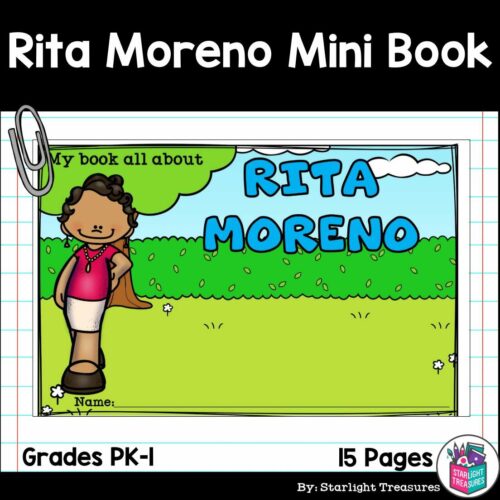Rita Moreno Mini Book for Early Readers: Hispanic Heritage Month | Made ...