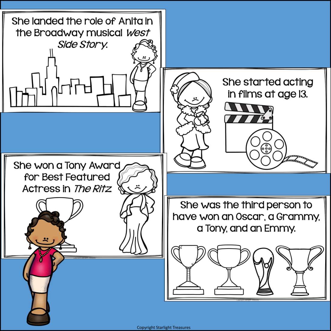 Rita Moreno Mini Book for Early Readers: Hispanic Heritage Month | Made ...