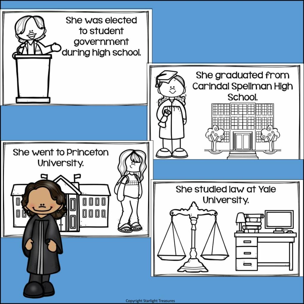 Sonia Sotomayor Mini Book for Early Readers: Hispanic Heritage Month ...