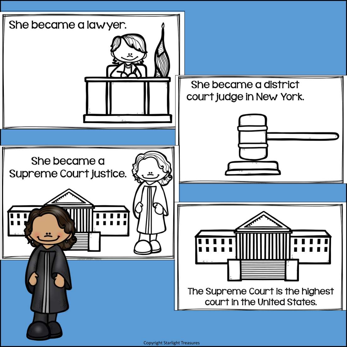 Sonia Sotomayor Mini Book for Early Readers: Hispanic Heritage Month ...