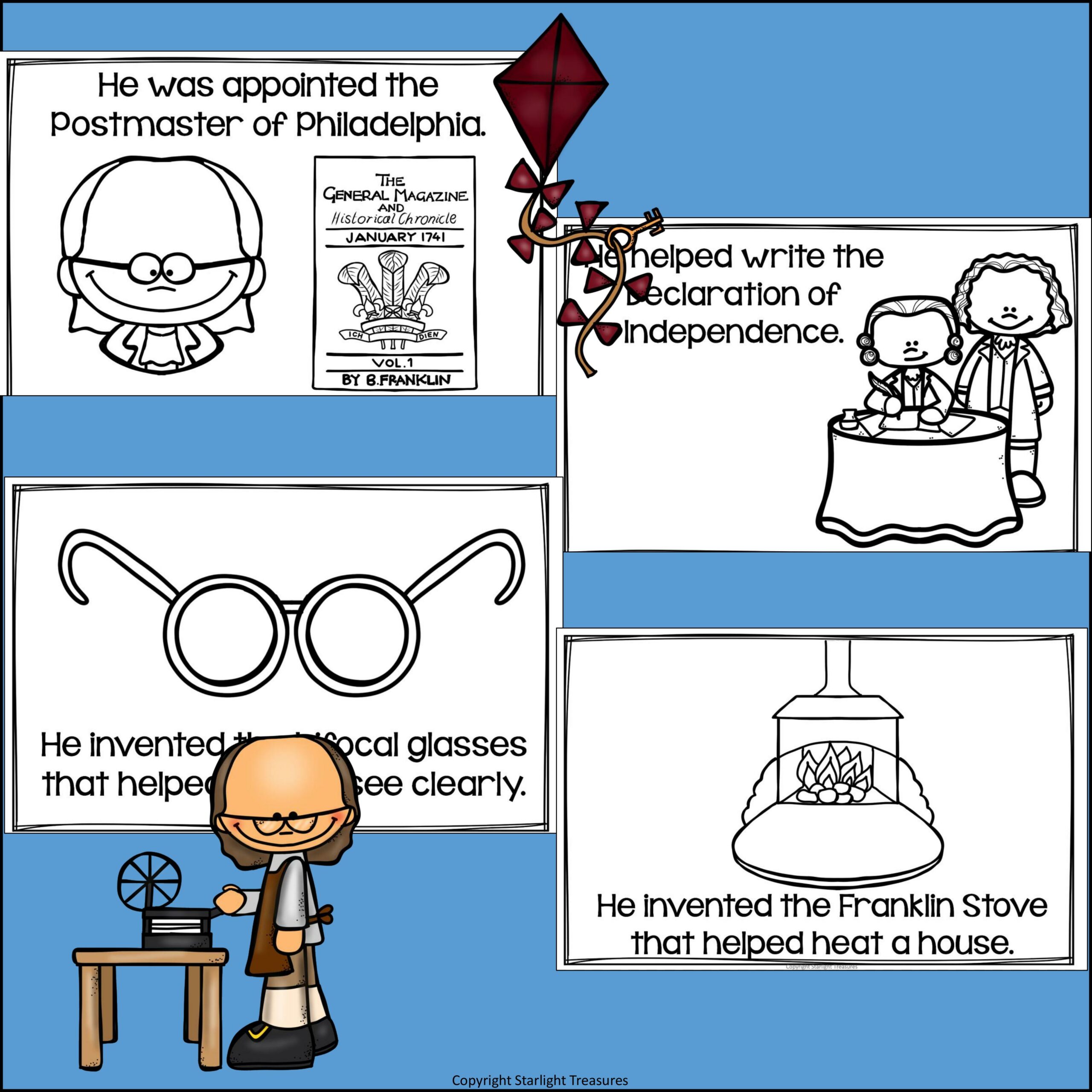 Benjamin Franklin Mini Book for Early Readers: Inventors | Made By Teachers