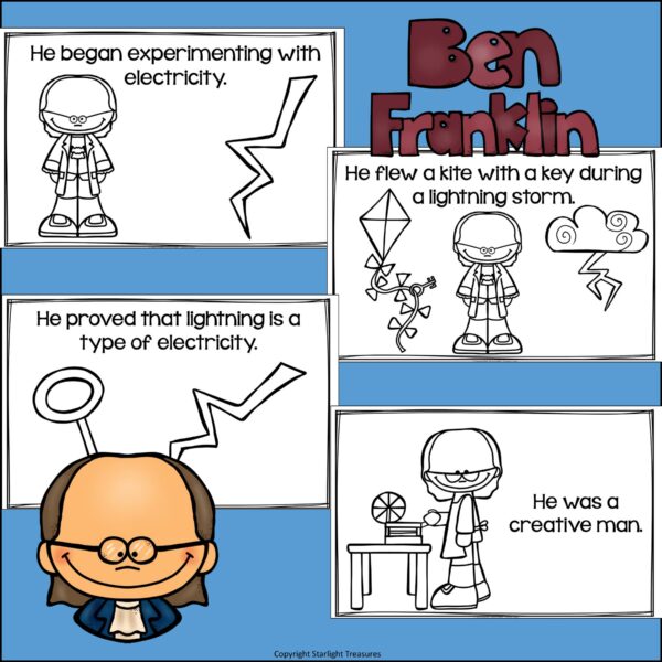 Benjamin Franklin Mini Book for Early Readers: Inventors | Made By Teachers