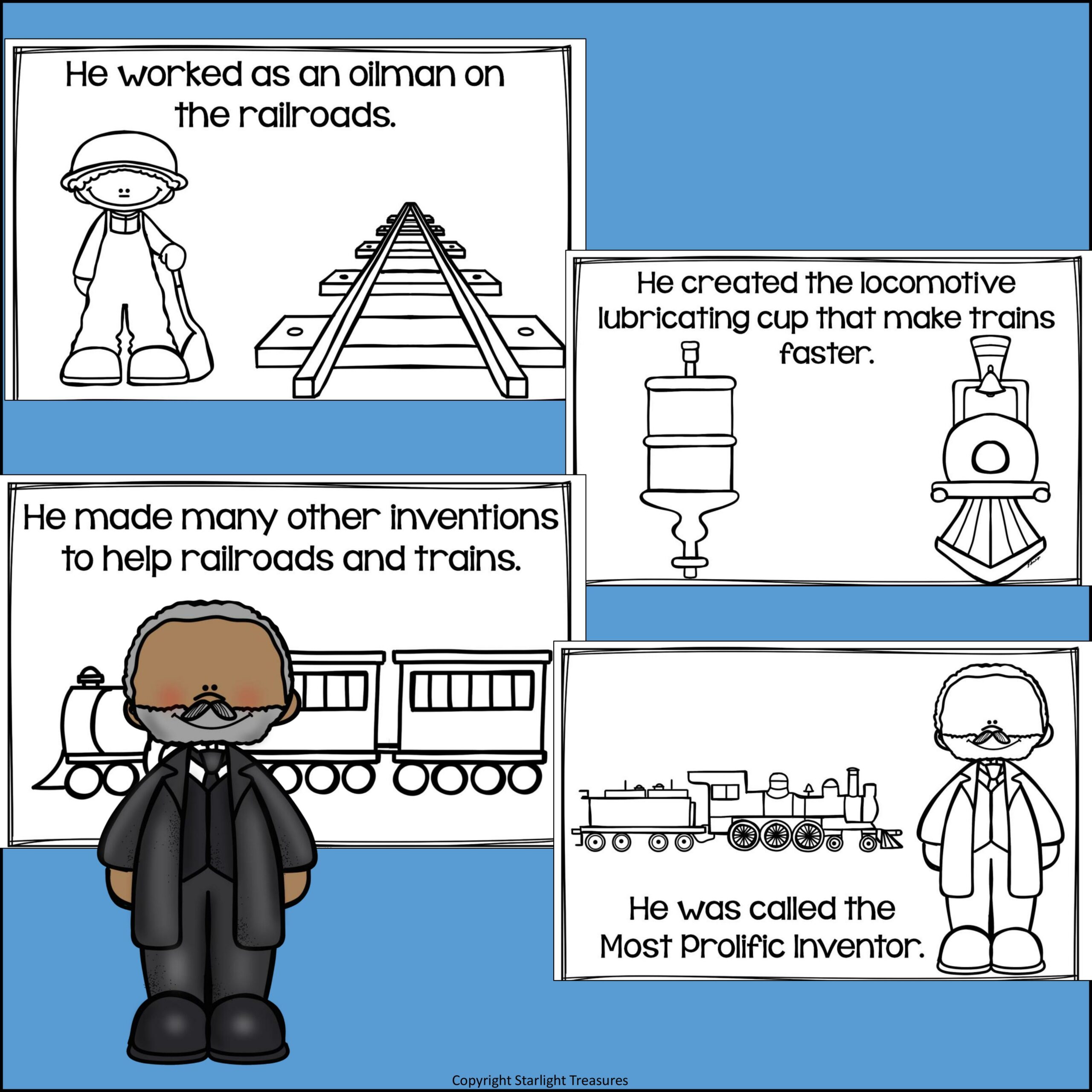 Elijah McCoy Mini Book for Early Readers: Inventors | Made By Teachers