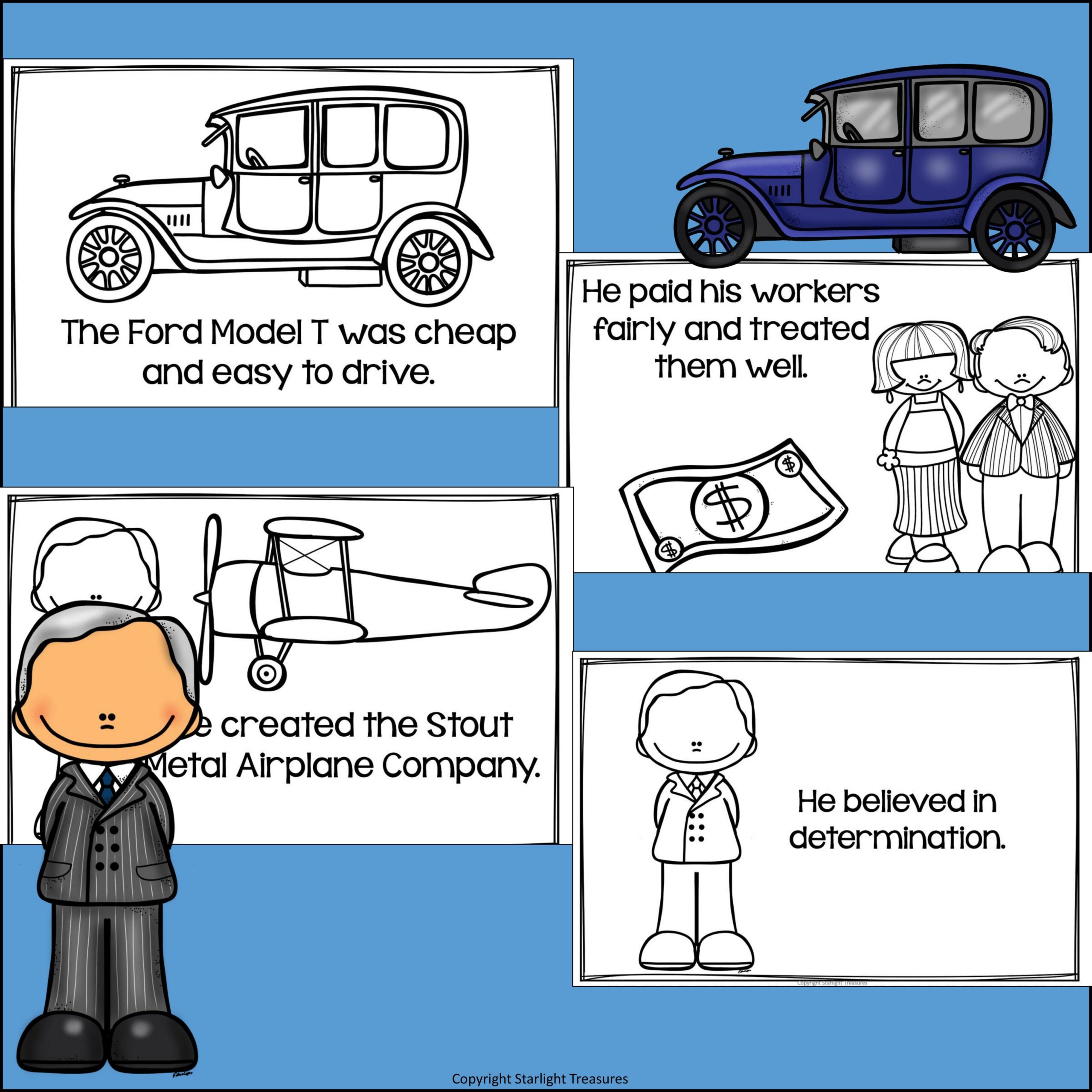 Henry Ford Mini Book for Early Readers: Inventors | Made By Teachers