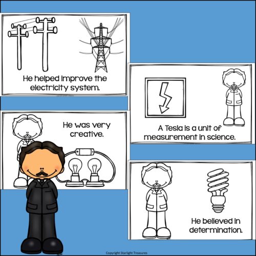 Nikola Tesla Mini Book for Early Readers: Inventors | Made By Teachers