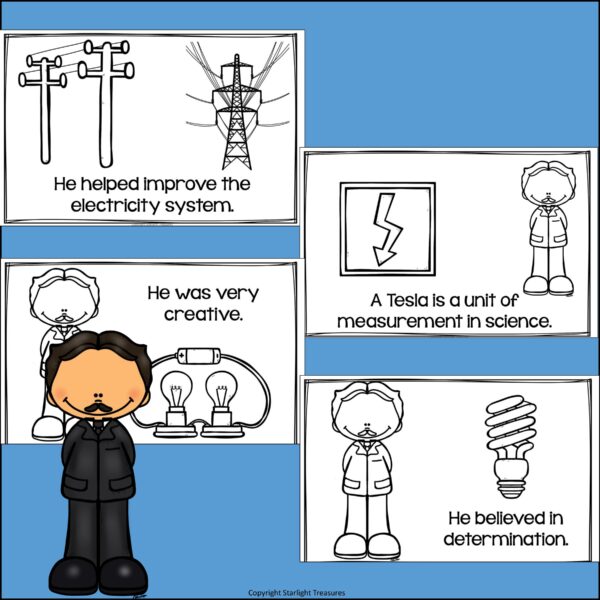 Nikola Tesla Mini Book for Early Readers: Inventors | Made By Teachers