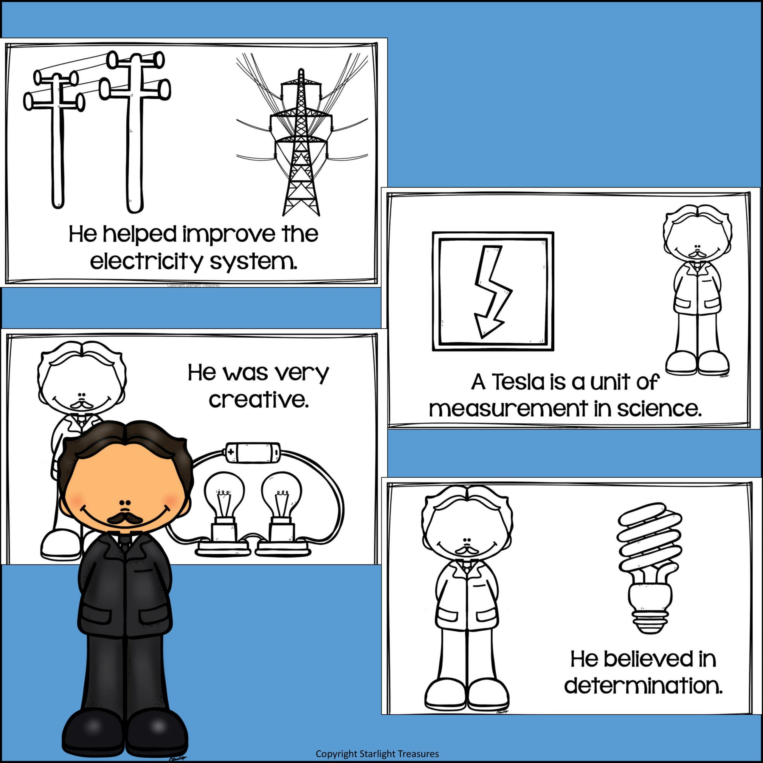 Nikola Tesla Mini Book for Early Readers: Inventors | Made By Teachers