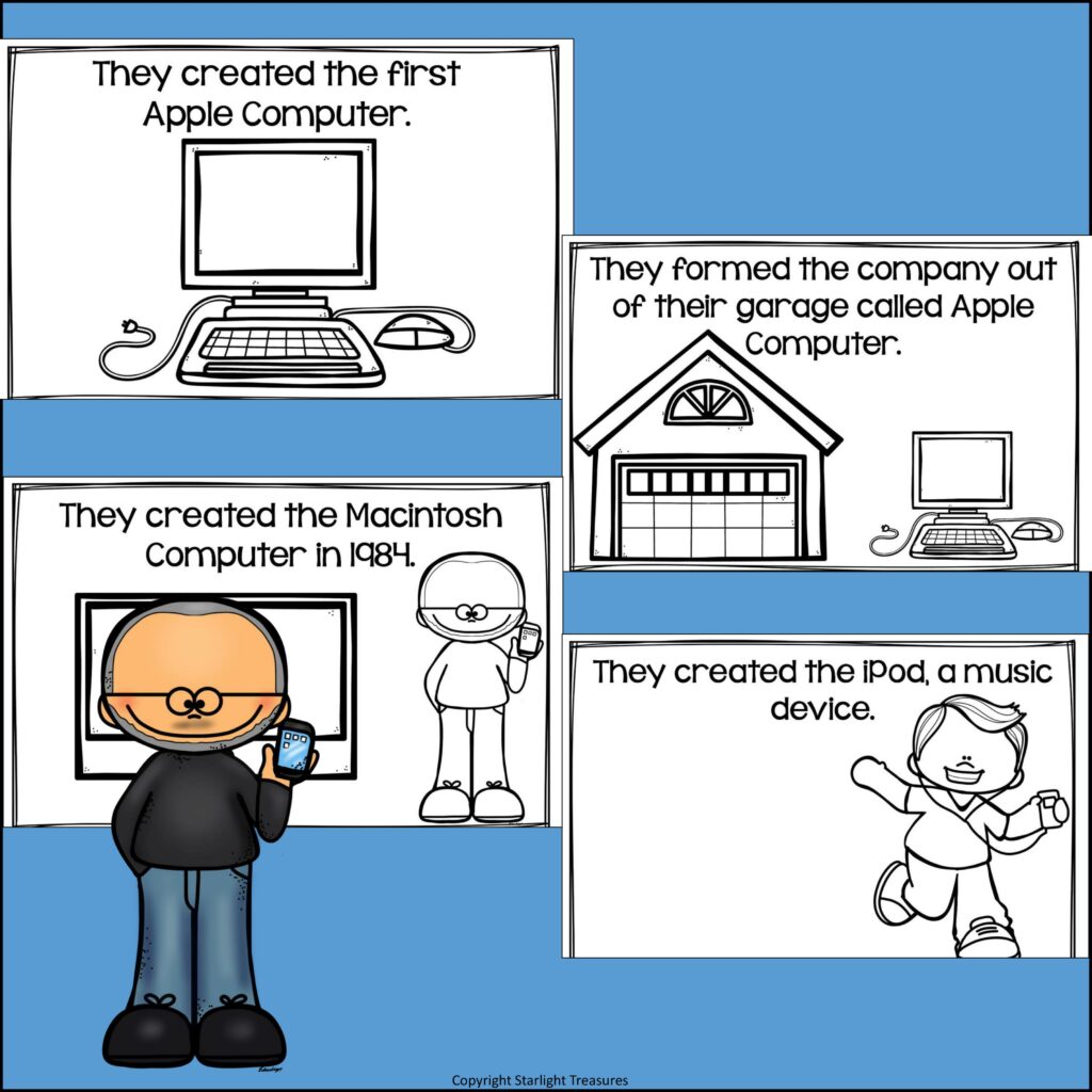 Steve Jobs Mini Book for Early Readers: Inventors | Made By Teachers