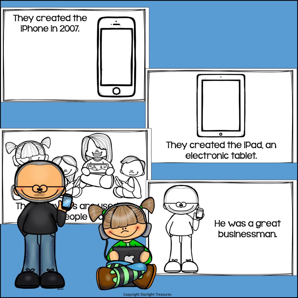 Steve Jobs Mini Book for Early Readers: Inventors | Made By Teachers