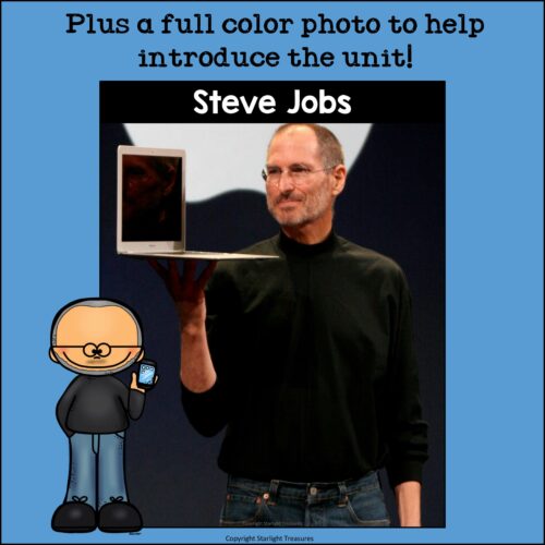 Steve Jobs Mini Book for Early Readers: Inventors | Made By Teachers